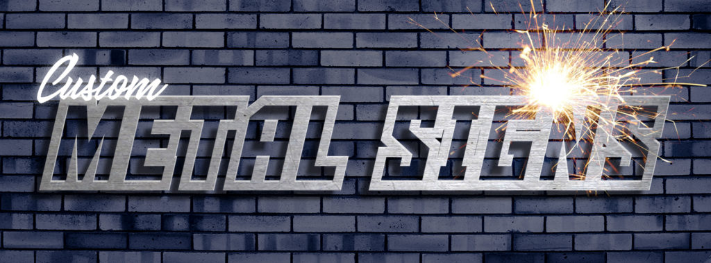 Die-Cut Metal Signs - teelaunch blog